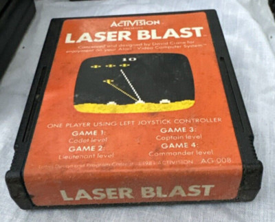 LASER BLAST Atari 2600 Game Cartridge - Classic Arcade Game - from ...
