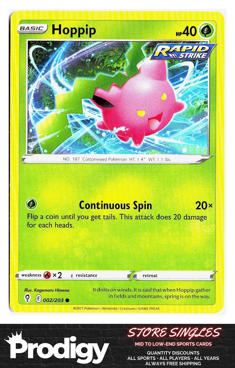 Hoppip SWSH07: Evolving Skies Pokémon #002/203 Common | eBay