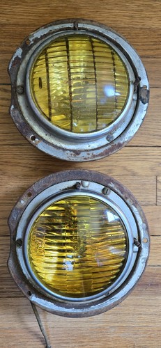 Vintage Guide Accessory Fog Lights Lamps Rat Rod Lincoln Chevy GM Buick ...