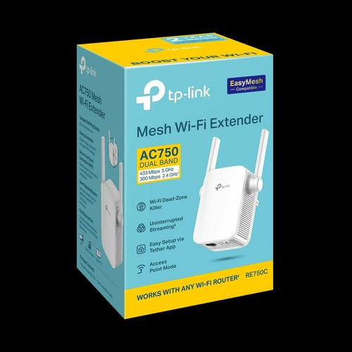 TP-Link AC750 Wi-Fi 5 Dual-Band, Range Extender with Speedy 750 Mbps ...
