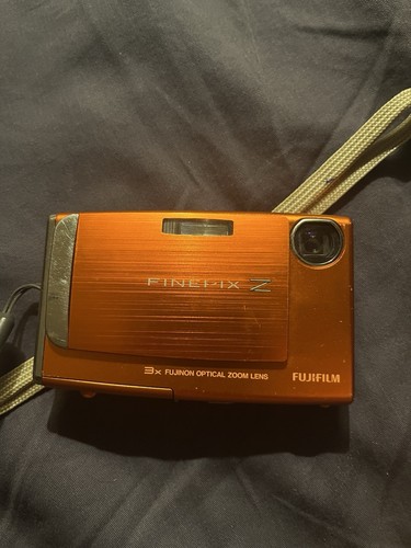Fujifilm FinePix Z10 fd Digital Camera Orange with Battery NOT TESTED ...
