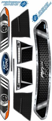 Mustang Headlight Decal Kit Late Model Gen6 Nose Bumper Graphics ...
