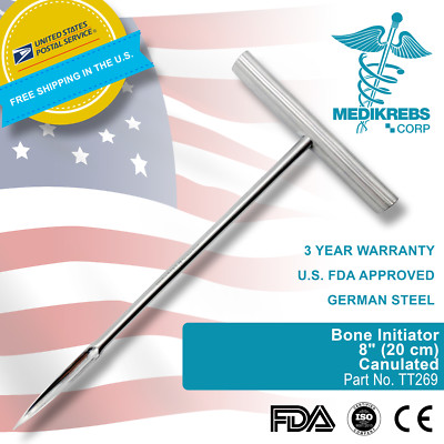 Bone Initiator 8" (20 cm) Canulated O.R Grade German Steel Surgical ...
