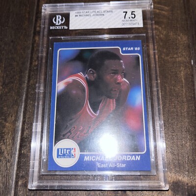 1985 STAR LITE ALL-STARS #4 MICHAEL JORDAN ROOKIE RC BGS 7.5 | eBay