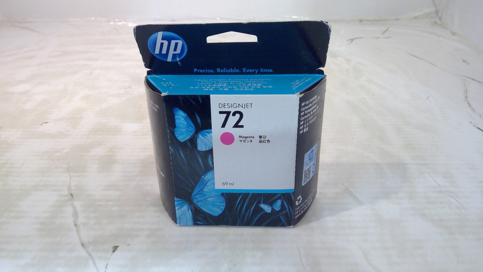 Genuine DesignJet T610, T1100, T2300 #72 Magenta Ink Cartridge C9399A ...