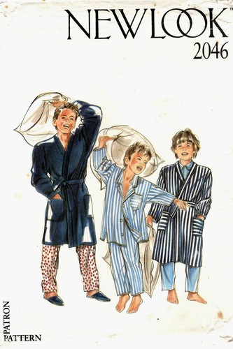 New Look 2046 Boys Pajamas and Robe Sewing Pattern Uncut Size 4-14 | eBay