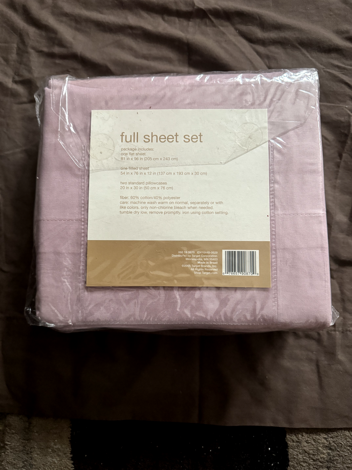 New Room Essentials Full Sheet Set Pink (Sealed In Package) | eBay