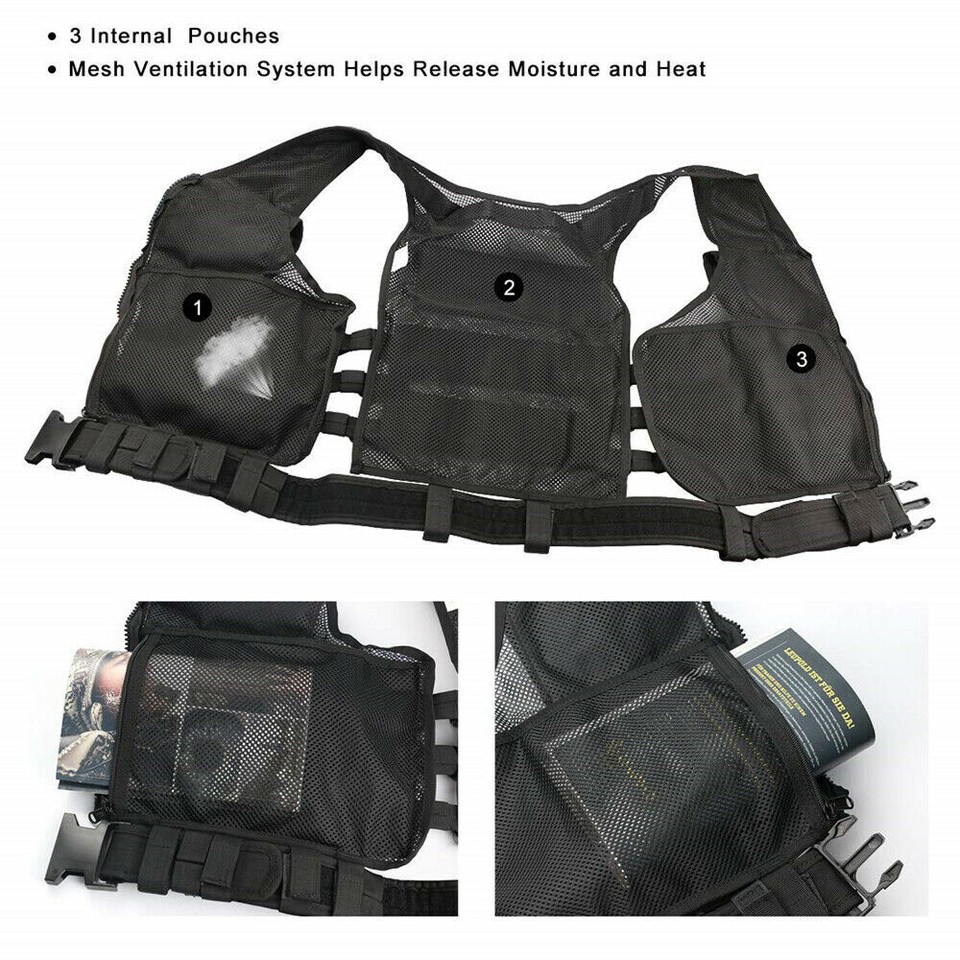 U.S Army Military Police Tactical Vest Combat Airsoft Hunting Training ...
