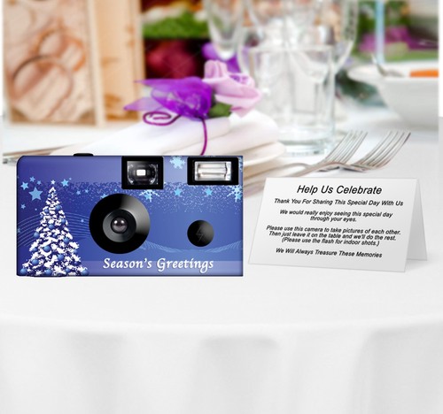 10 Pack Christmas in Blue Disposable Cameras, Christmas, Holiday Camera ...