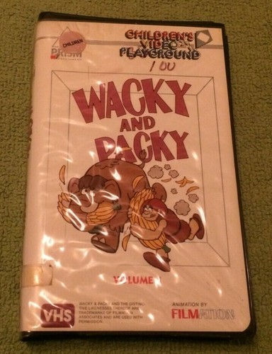 Wacky and Packy Vol 1 VHS Prism Video Tested Filmation Cartoon Rare | eBay