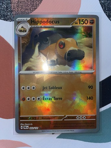 Carte Pokémon Hippodocus 053/131 reverse Pokeball Ev8.5 FR NM | eBay
