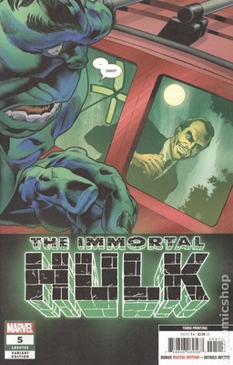 Immortal Hulk #5D Burnett Variant 3rd Printing VF 2018 Stock Image | eBay