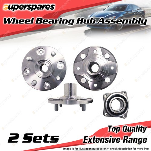2x Front Wheel Bearing Hub Ass for Land Rover Freelander 2 2.2L 224DT ...