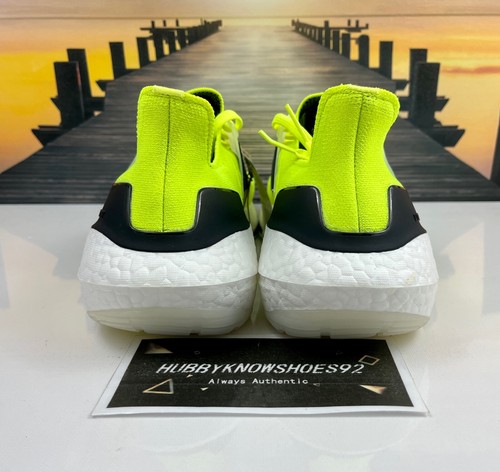 Adidas UltraBoost 22 Running Shoes Yellow Volt Black GX6639 Men’s Sizes ...