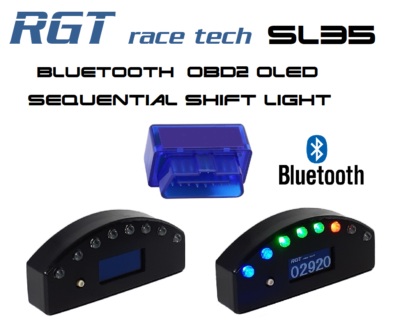 SL35 RGT race tech Bluetooth OBD2 Sequential Shift light shiftlight OLED | eBay