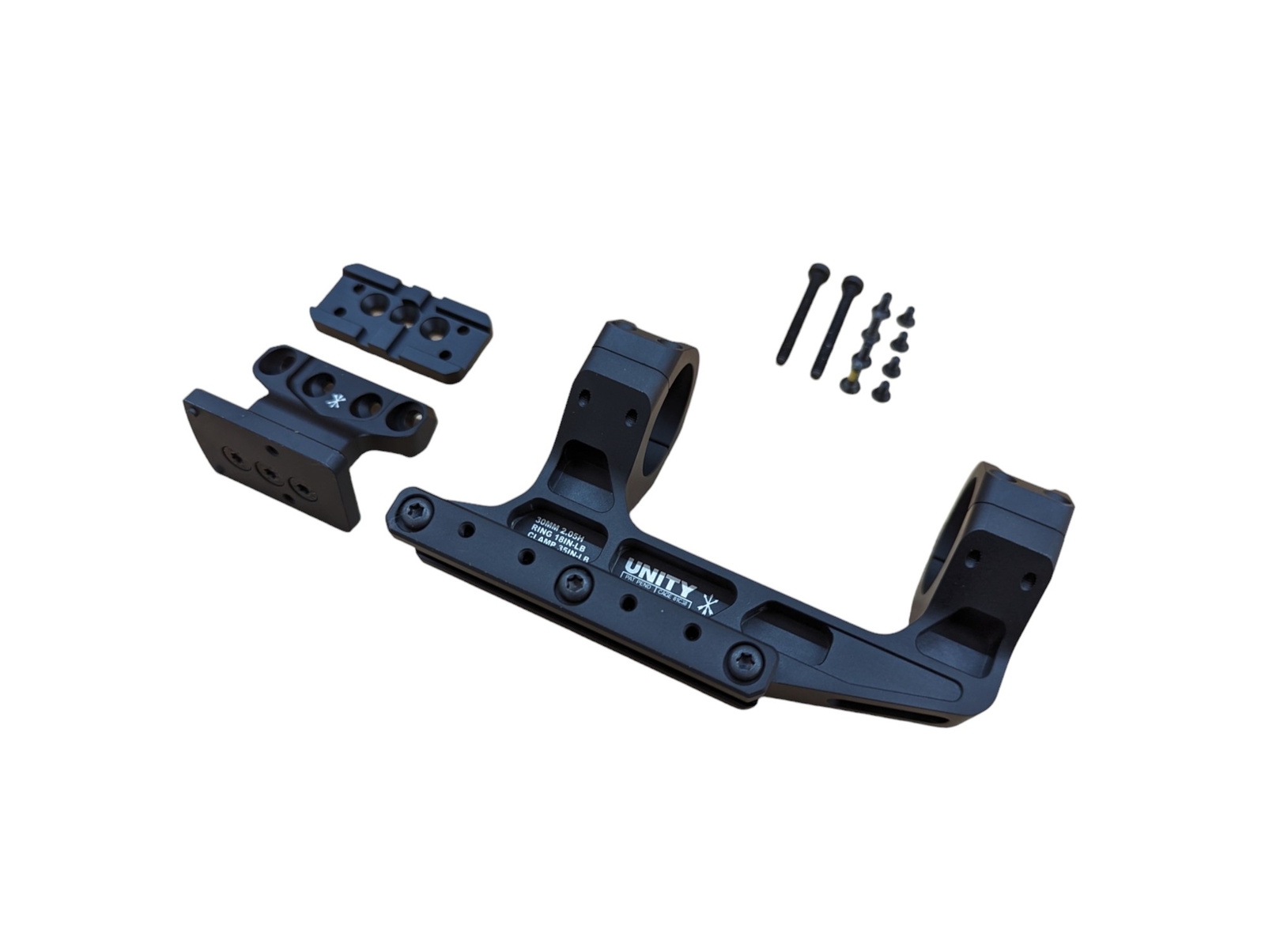 Unity Tactical FAST LPVO Scope Mount 30mm Black W/ Offset Base ...