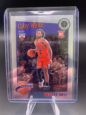 2019-2020 20 NBA Hoops COBY WHITE Rookie Card #295 Chicago Bulls | eBay