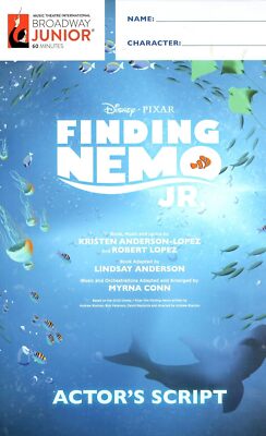 Finding Nemo Jr. Actor's Script by Robert Lopez | eBay