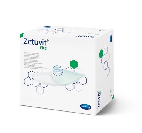 ZETUVIT Plus extrastarke Saugkompressen steril 10x10 cm 10 ST 413710 ...