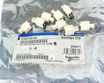 NEW TELEMECANIQUE STBXTS2120 ADVANTYS STB 2PT NIM SPRING CONN KIT QTY ...