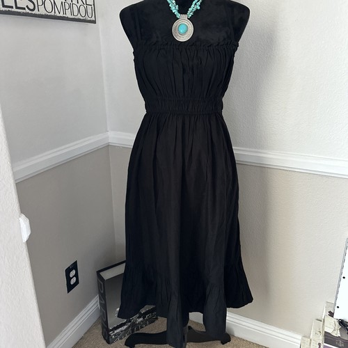 NEW Dizzy Lizzy Los Angeles Boho Cami Strap Midi Sundress 100% Cotton ...