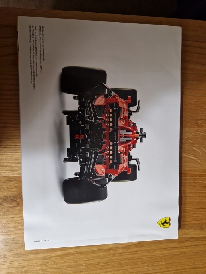 LEGO Technic 42207 Ferrari SF-24 F1 Instruction Manual | eBay UK