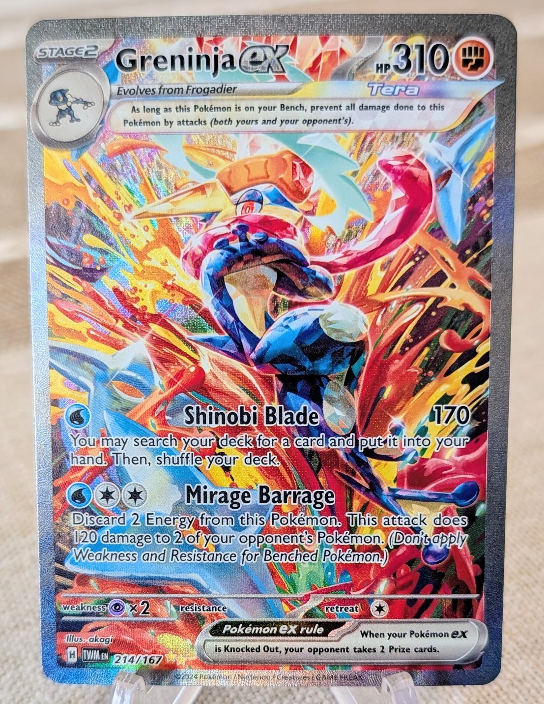 Greninja ex 214 Current Market Value | Twilight Masquerade