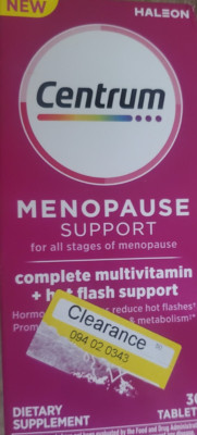 Centrum Complete Multivitamin Supplement Support Menopause 30 Tabs Exp ...