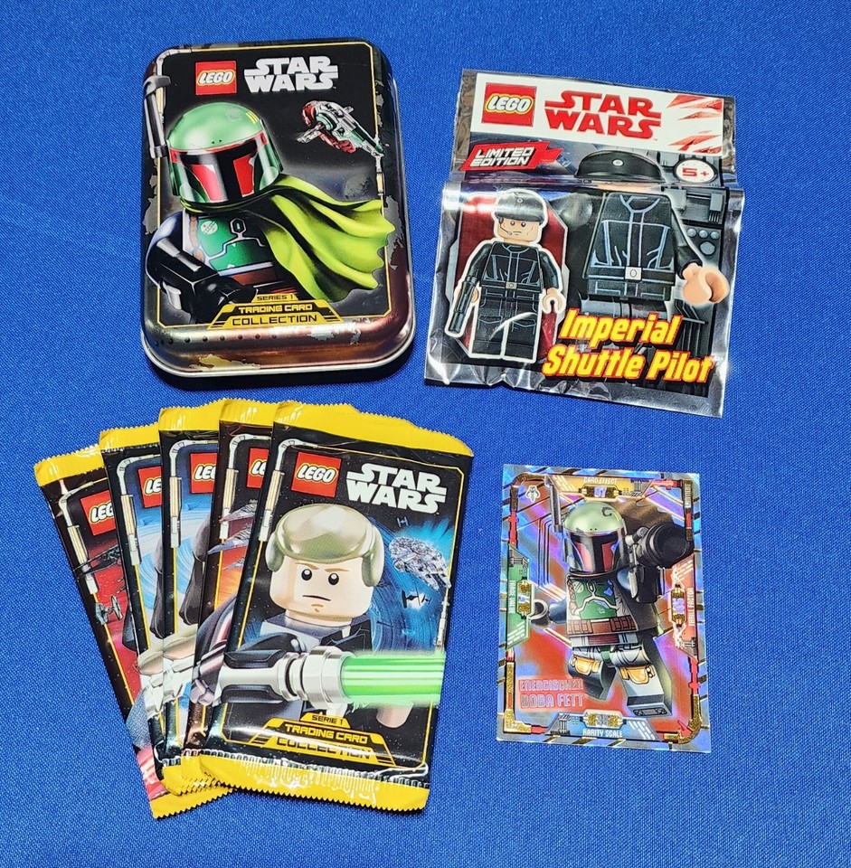 Lego Star Wars Card Tin - Boba Series 1 - 5 Packs, Foil Fig Limited ...