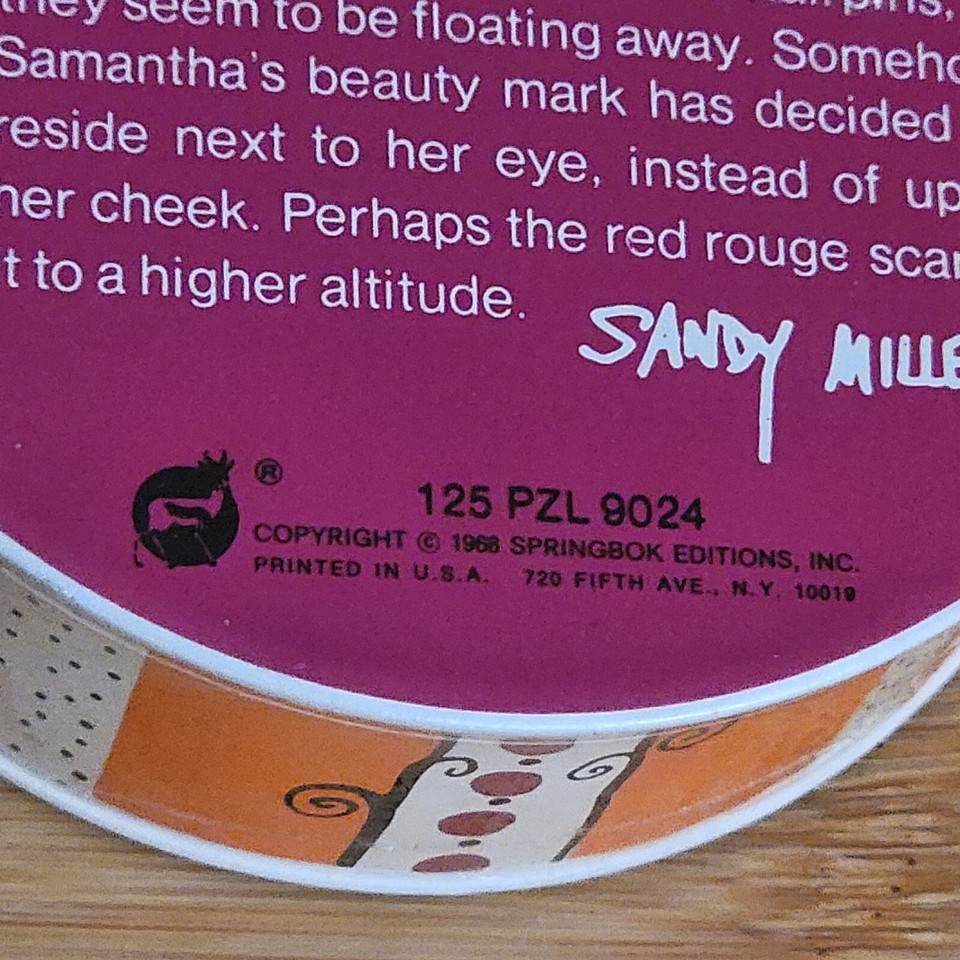 Rare Vtg 61 pc 1968 Springbok Mini Puzzle Thingie Samantha Sandy Miller ...