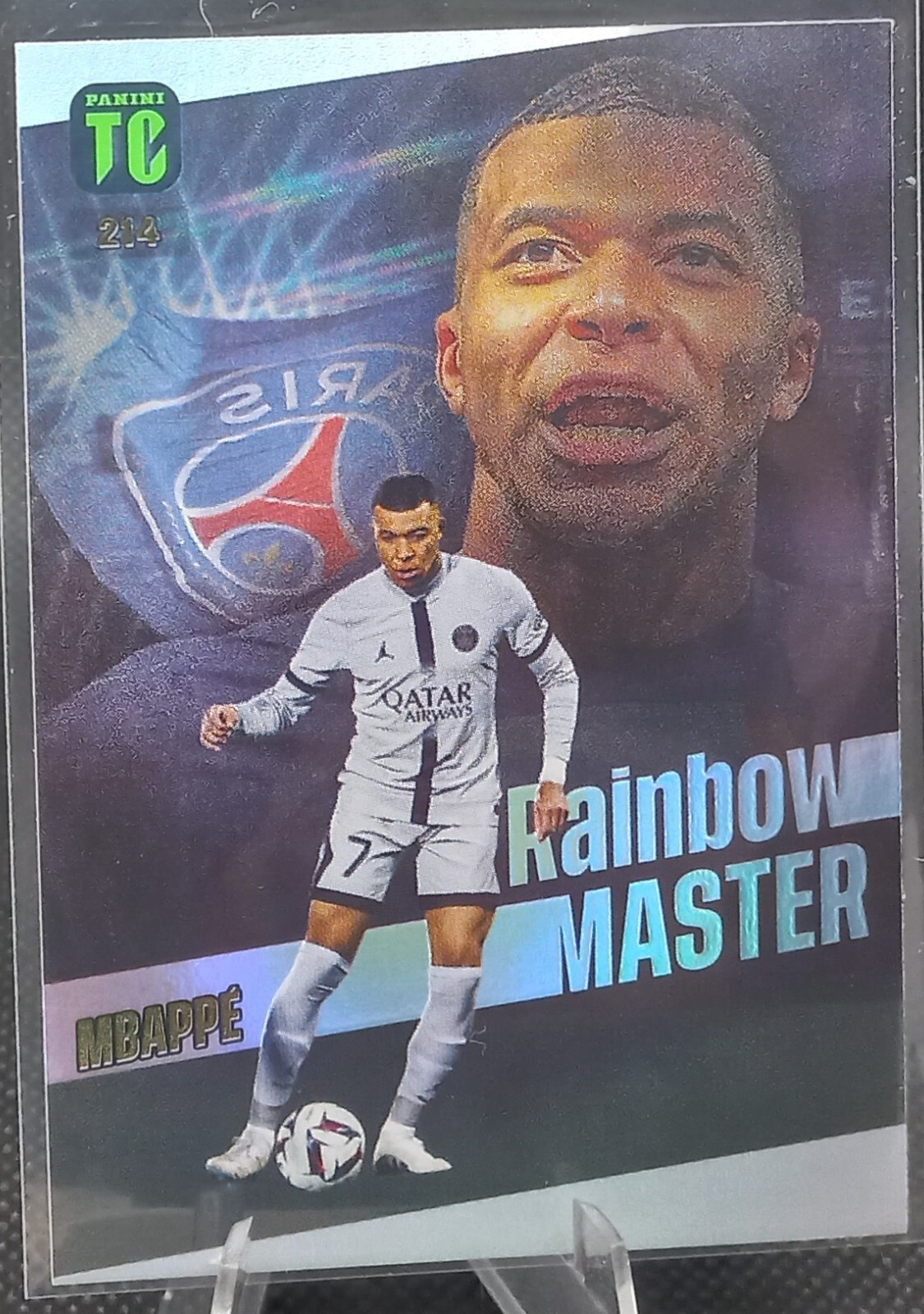 Panini 2023 Top Class Trading Card Nr. 214 Kylian Mbappe Rainbow Master ...