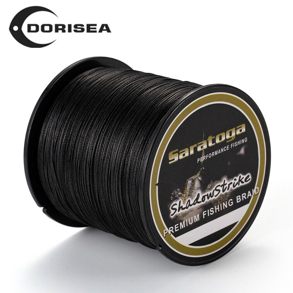Braided Fishing Lines & Leaders 8 Lb Line Weight Fishing Dorisea Black ...