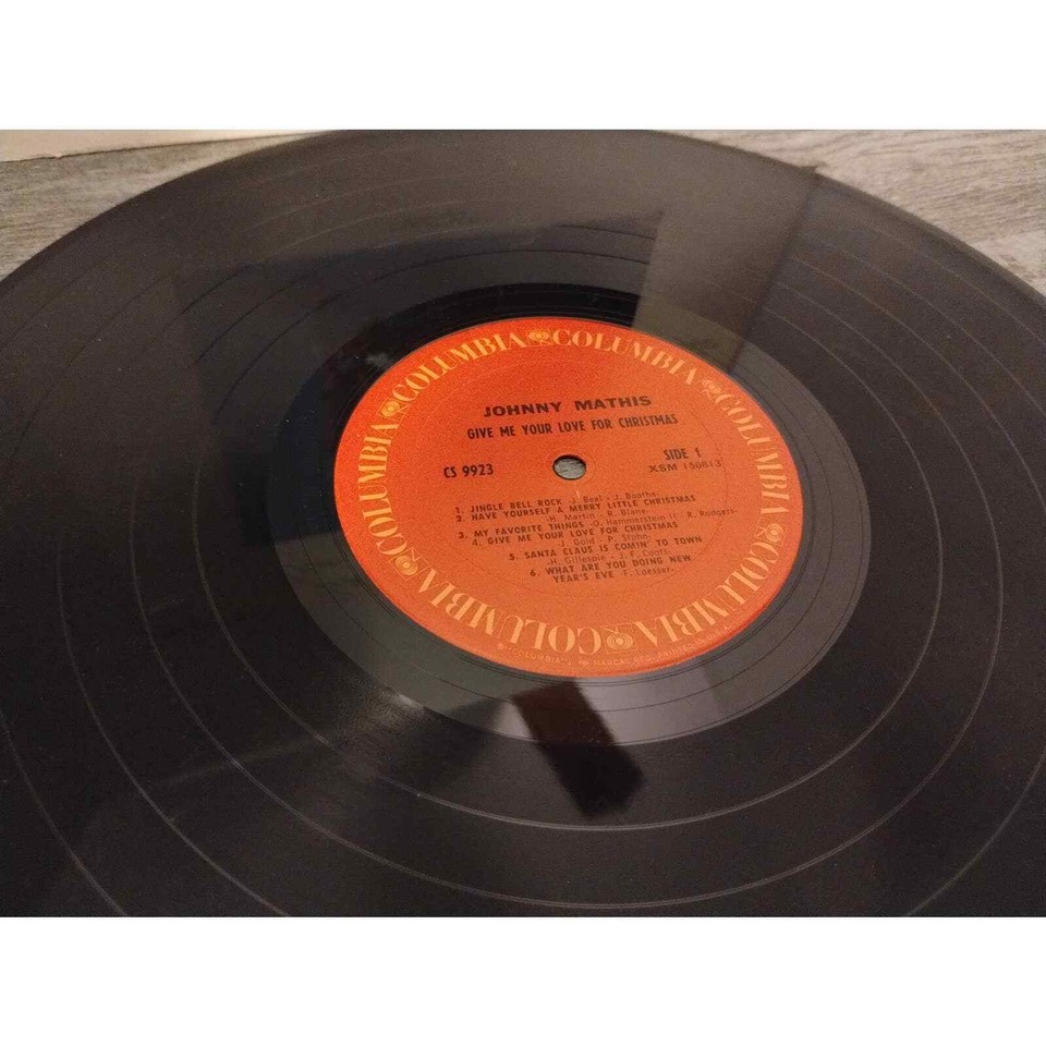 Johnny Mathis Give Me Your Love For Christmas Vinyl CBS CS9923 | eBay