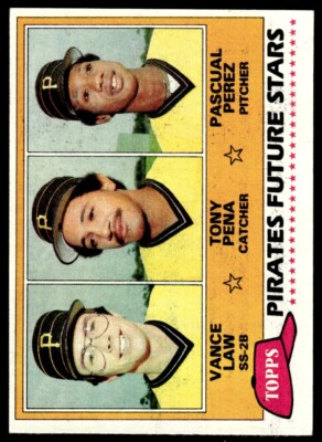 1981 Topps Pirates Future Stars - Vance Law/Tony Pena/Pascual Perez ...