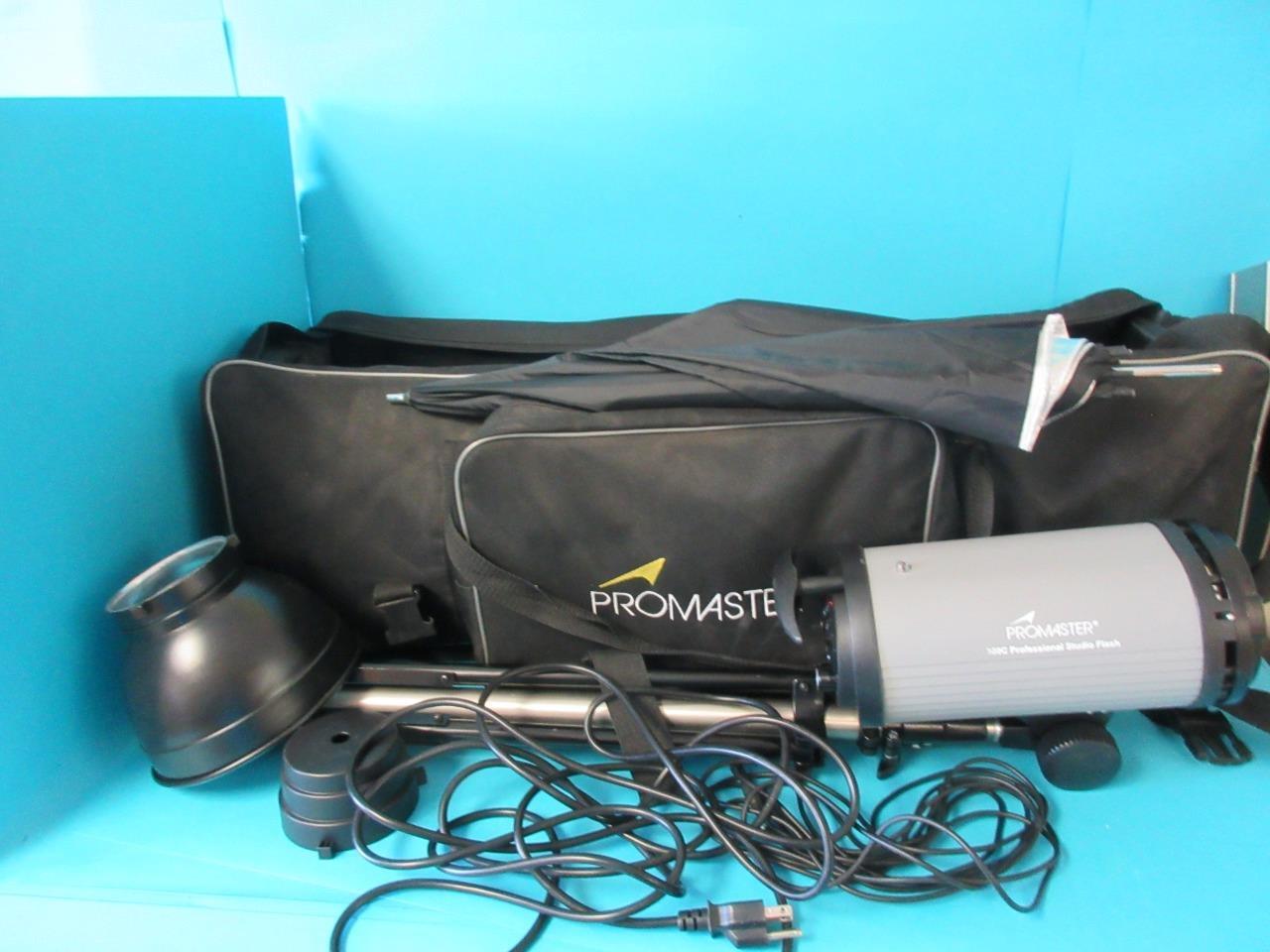 Promaster 300C Professional Studio Strobe Flash Head Monolight System Umbrella