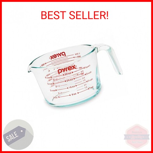 Pyrex 4-Cup Glass Measuring Cup For Baking and Cooking, Dishwasher ...