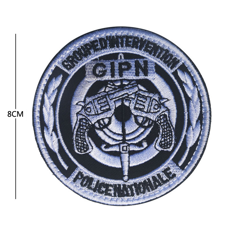 Embroidered France Flag GIGN CSI GIPN Hook Loop Patch Emblem Fastener ...