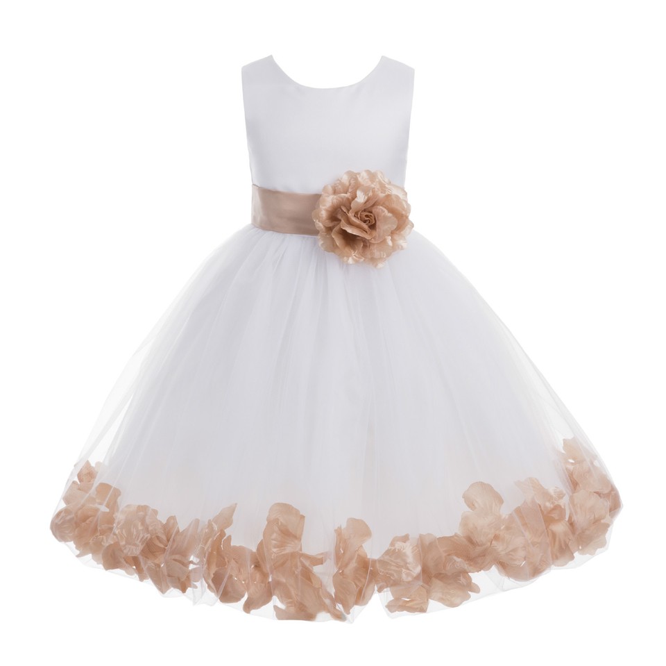 Wedding Flower Girl Dress Birthday Girl Dresses Gradation Pageant Rose ...