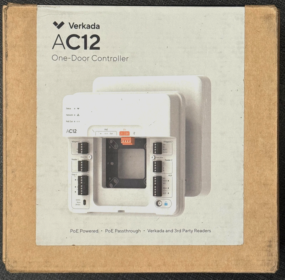 Verkada AC12 One-Door Cloud-Based Access Controller: FACTORY SEALED ...