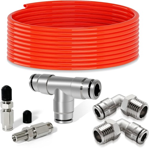 Air Line Kit for Air Spring Bag Suspension Fitting, 20 Feet of Tubing ...
