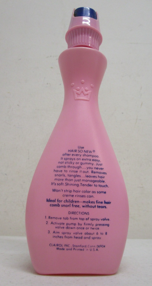 VINTAGE CLAIROL HAIR SO NEW CREME RINSE 8 OZ BOTTLE GROCERY STORE | eBay