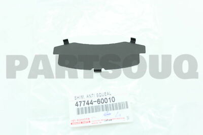 4774460010 Genuine Toyota SHIM, ANTI-SQUEAL(FOR REAR DISC BRAKE) 47744 ...