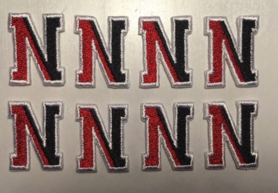 northeastern patch Northeastern Huskies patch N patch iron on backing 8 ...