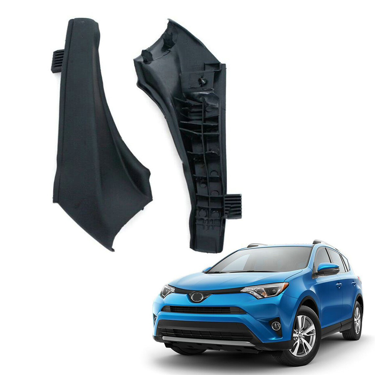 Car Front Wiper Side Cowl Extension Cover Pair 53867-0R030 For 13-19 ...