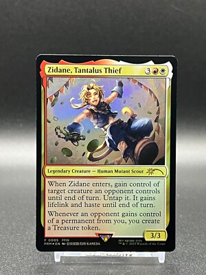 Zidane Tantalus Thief 0005 Foil Promo Card Final Fantasy MTG Final ...