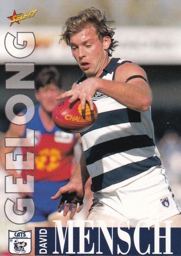 AFL 1996 Select Geelong Cats - David Mensch Card No.23 of 250 | eBay ...