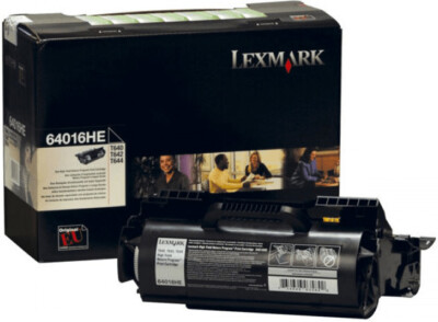 Original Lexmark Toner 64016HE Black for Optra T 640 642 Neutral Box ...