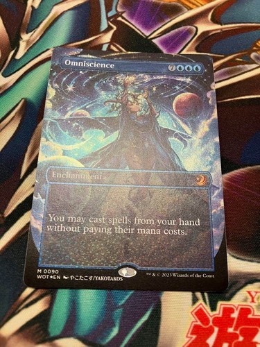 MTG Omniscience - 90 Anime Confetti Foil Wilds Enchanting Tales Magic ...
