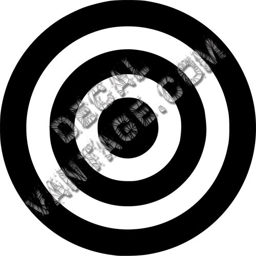 14" Inch Bullseye Vinyl Sticker Decal Bull's Eye Military- Choose Color ...