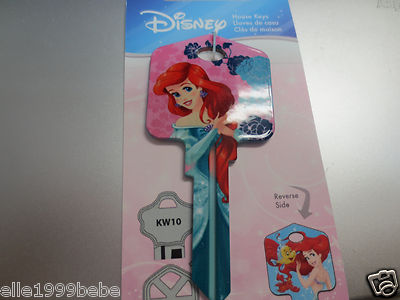 Ariel & Friends Key Kwikset D16 KW1 House Key Blank /Authentic Disney ...